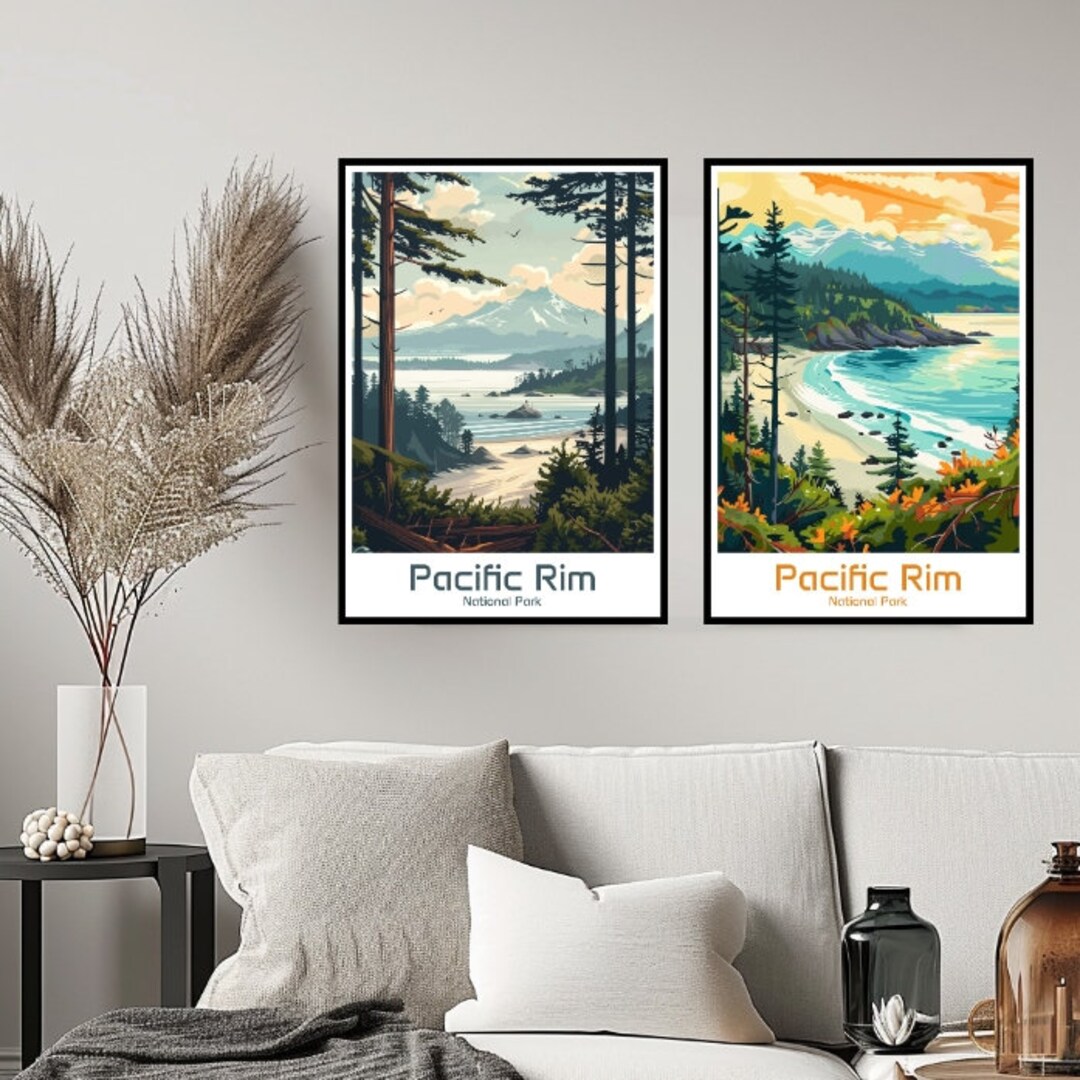 Pacific Rim National Park Poster Travel Print USA Pacific Rim Park Wall ...