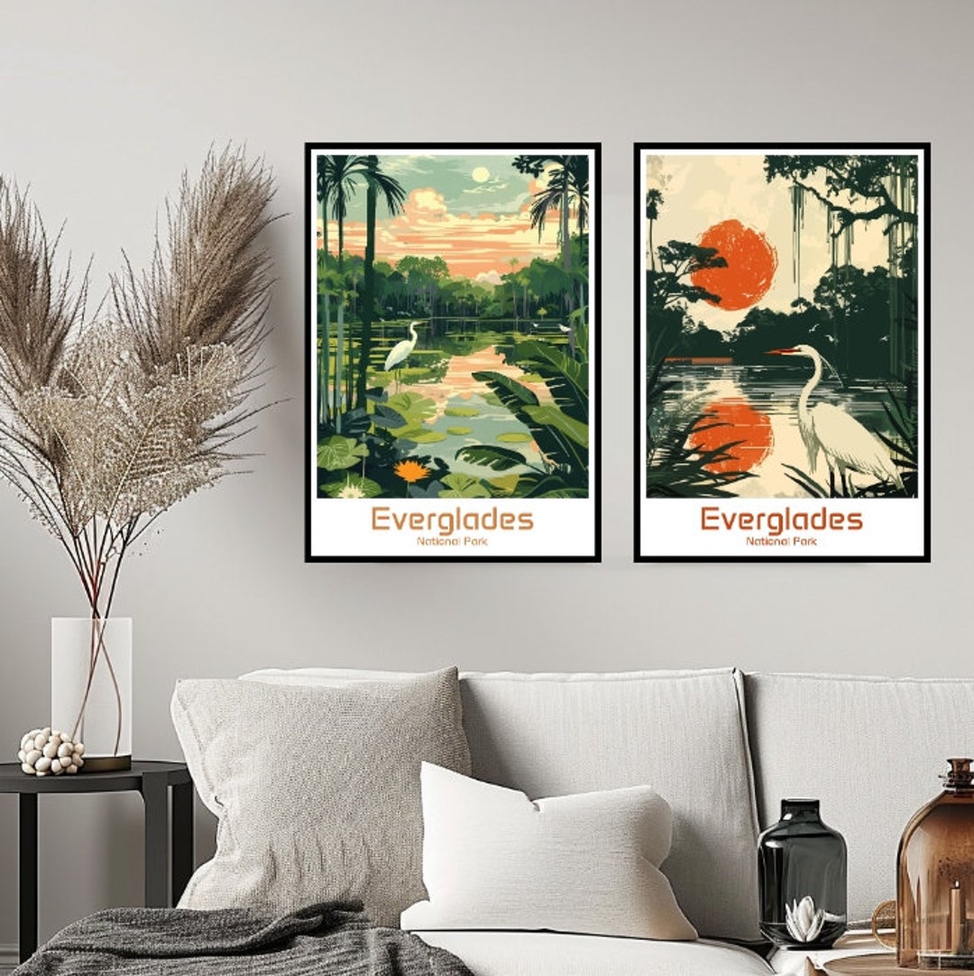 Everglades National Park Poster Travel Print USA Everglades Park Wall ...