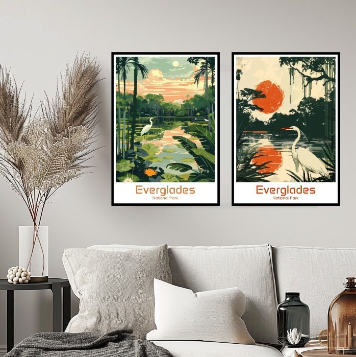 Everglades National Park Poster Travel Print USA Everglades Park Wall ...