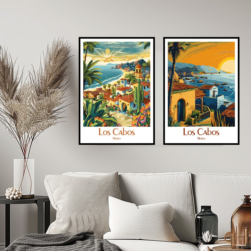 Los Cabos Mexico Travel Poster Print Wall Mexico Los Cabos Poster Wall ...