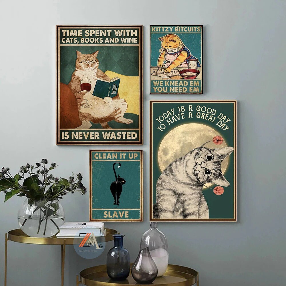 Vintage Canvas Poster Let Me Check My Giveashitometer Nope - Etsy