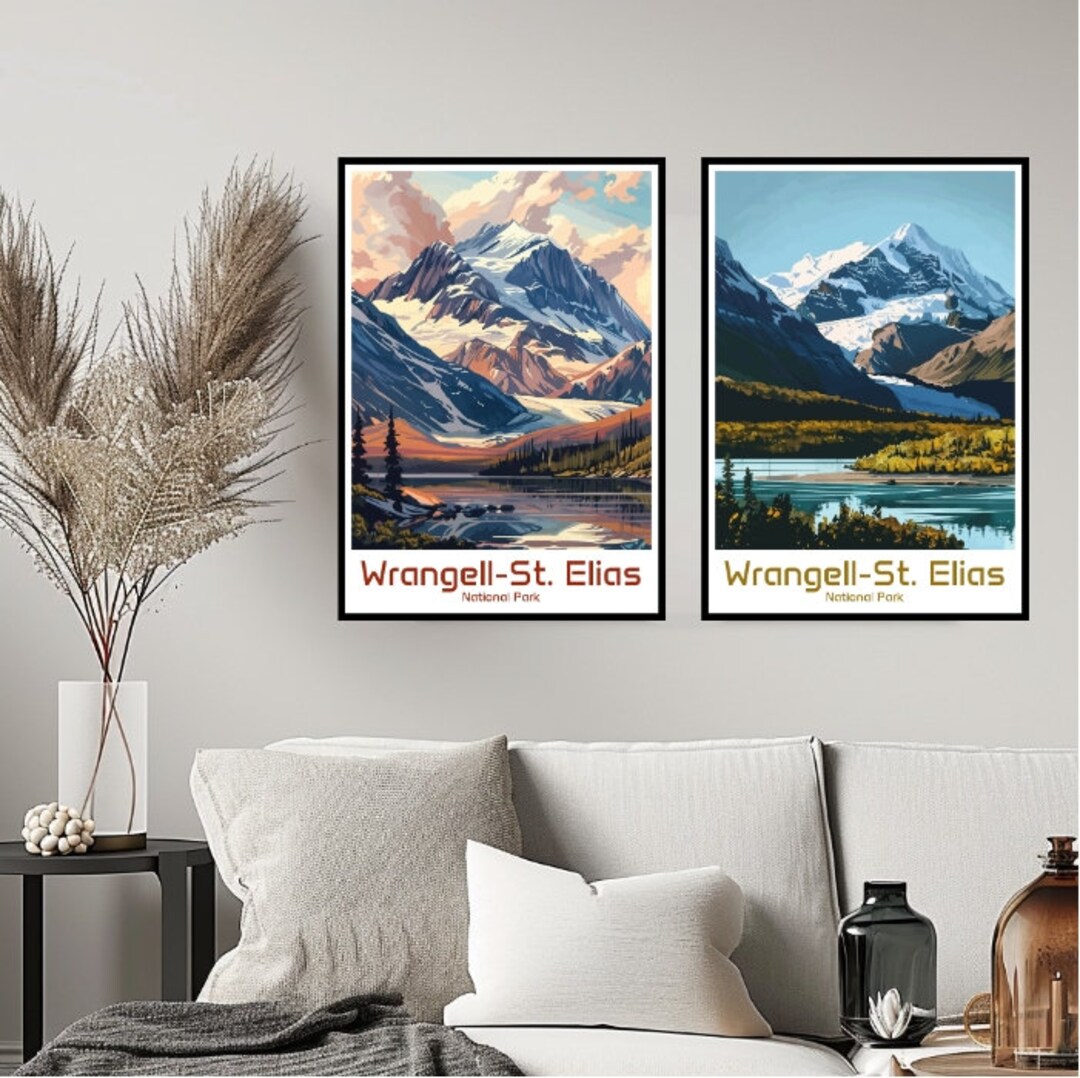 Wrangell-st. Elias National Park Poster Travel Print Wrangell-st. Elias ...