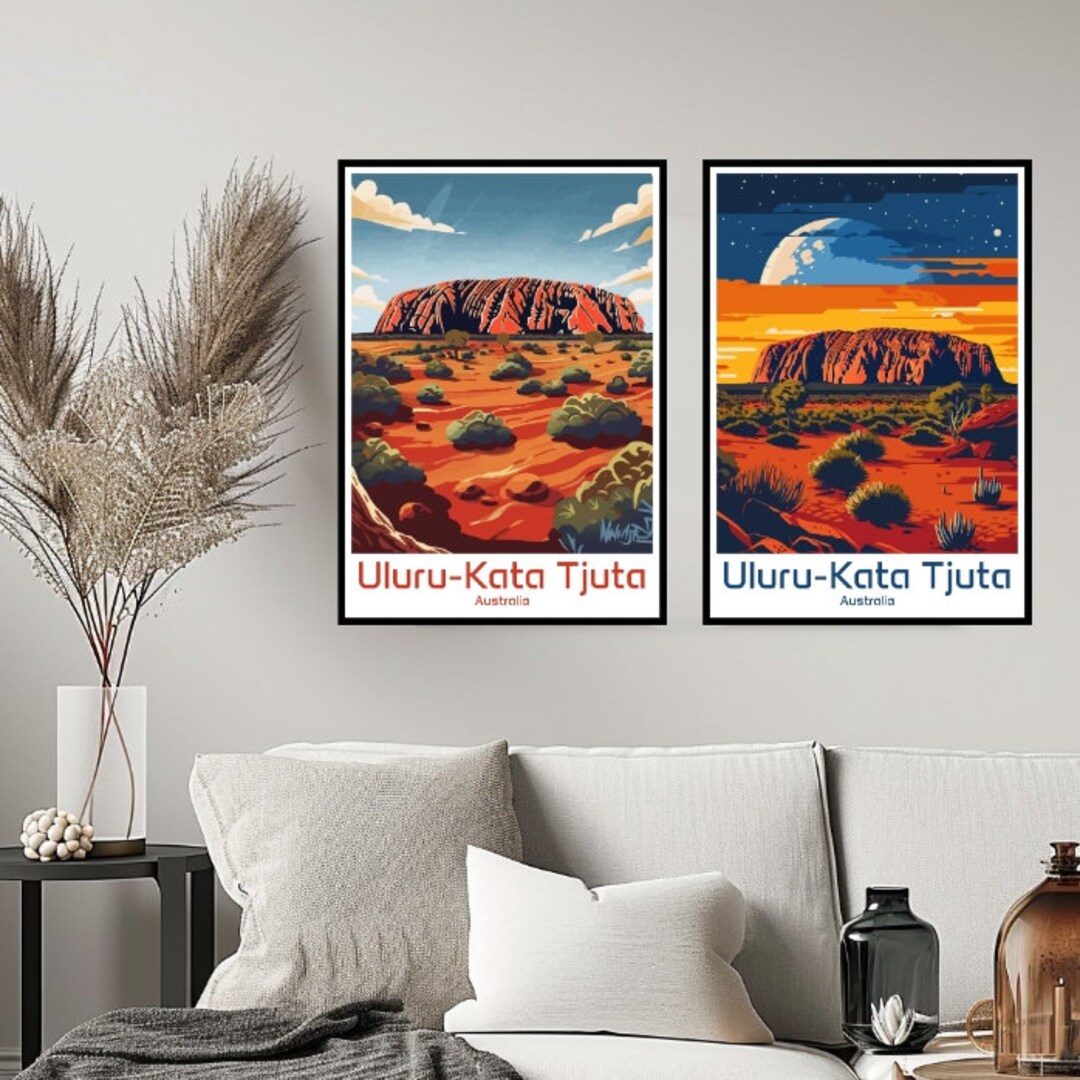 Uluru-kata Tjuta National Park Poster Travel Print Wall Uluru-kata ...