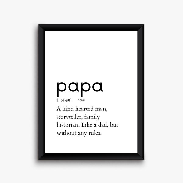 Papa Quote - Etsy