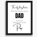 Father Acronym Printable Wall Art, Father's Day Sign Gift Idea, Dad ...
