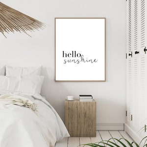 Hello Sunshine Printable Wall Art Instant Download, Summer Quotes ...