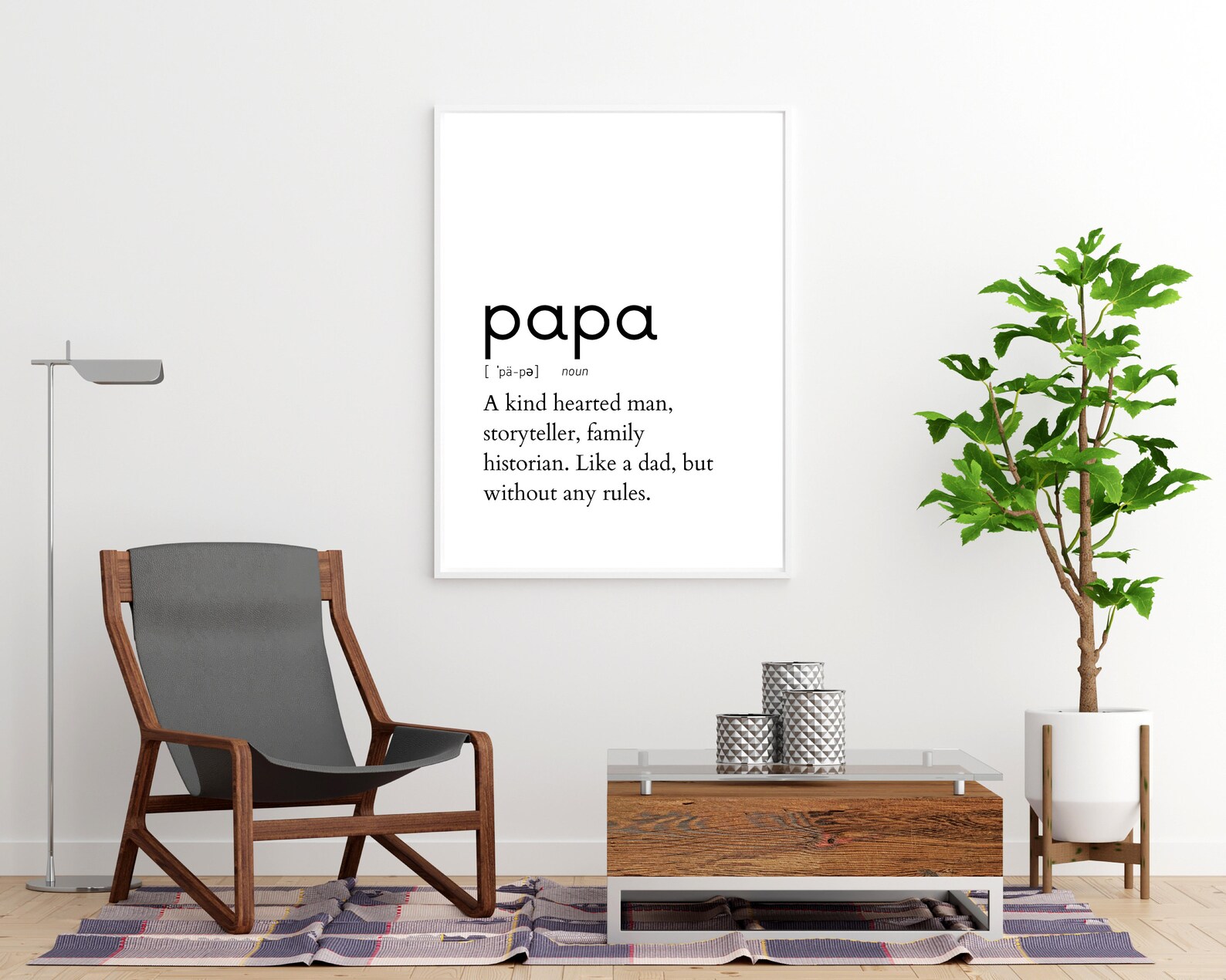 Papa Definition Printable Wall Art, Father's Day Sign Gift Idea ...