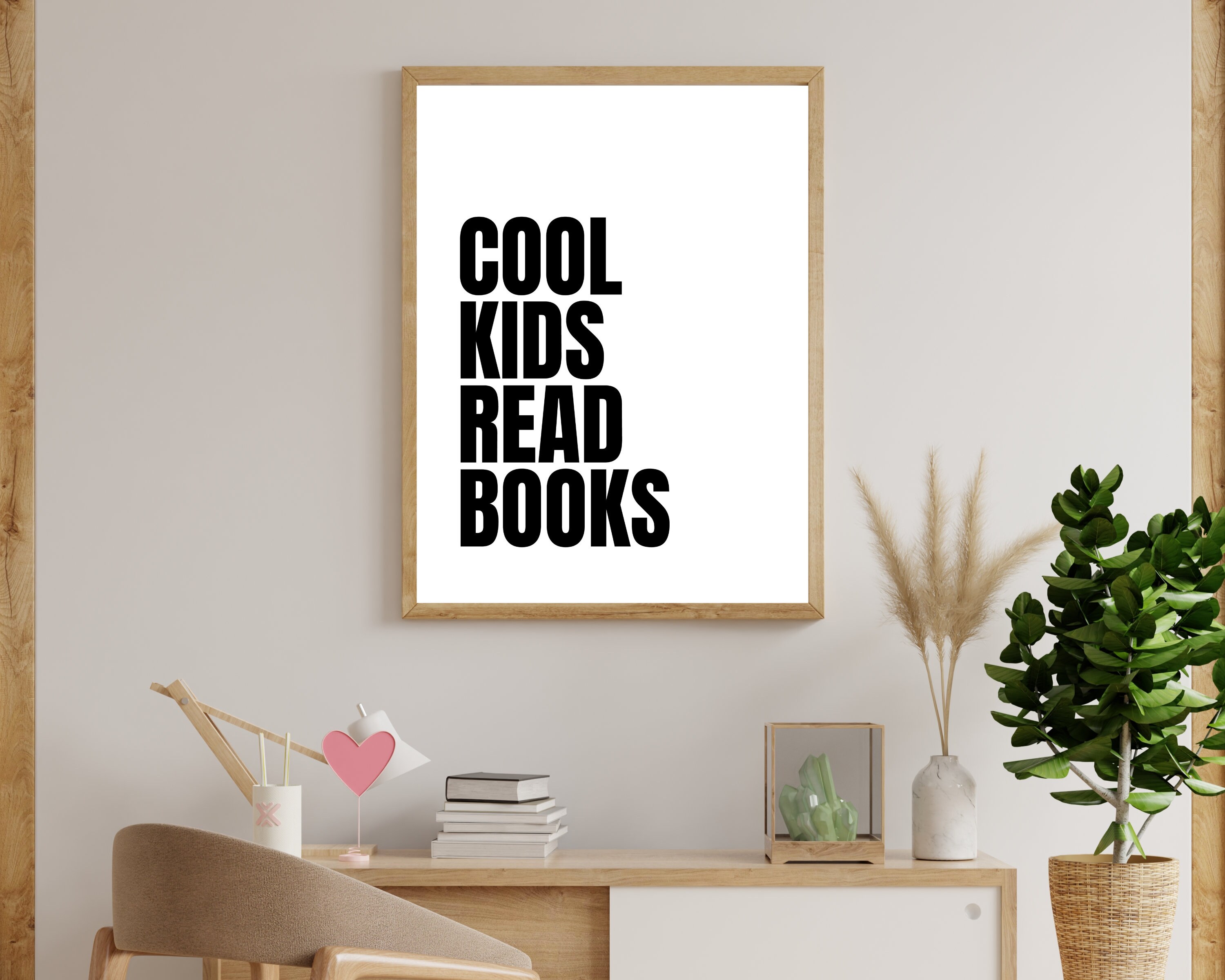 Cool Kids Read Books Printable Wall Art School Room Decor - Etsy