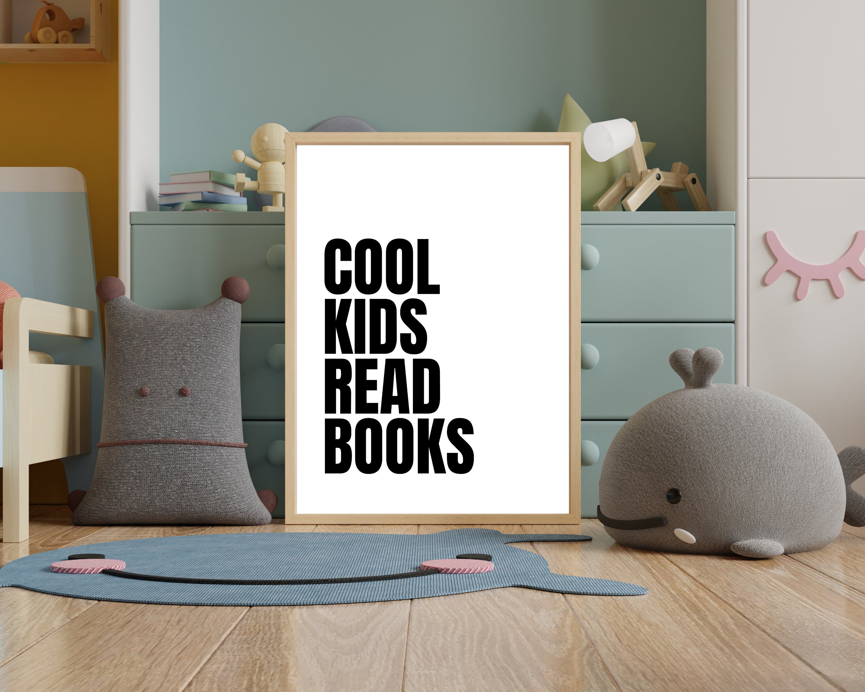 Cool Kids Read Books Printable Wall Art School Room Decor - Etsy