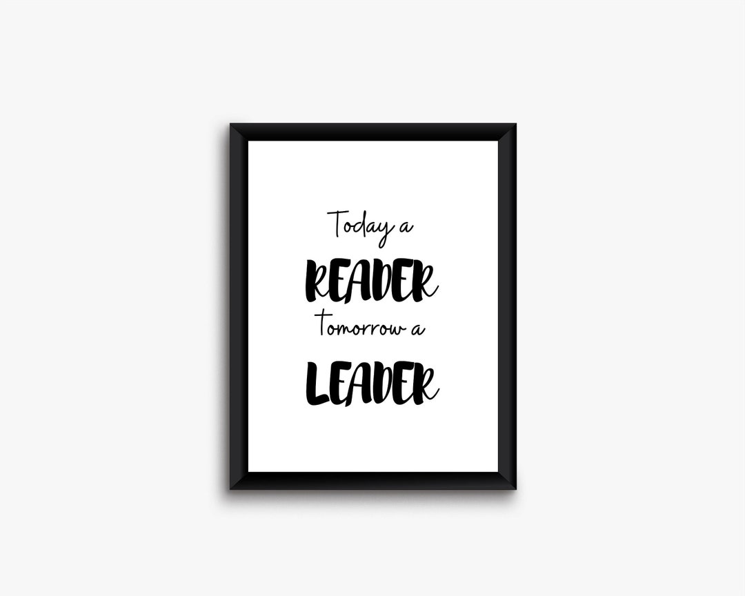 Hoy un lector mañana un líder, Homeschool Printable Wall Art ...