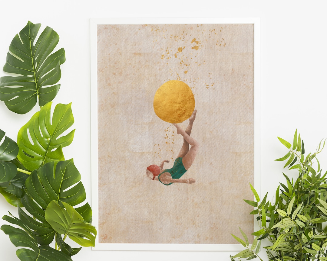 Swimmers Wall Art, Handmade Swimming Pool Art, Gift for Sports or ...