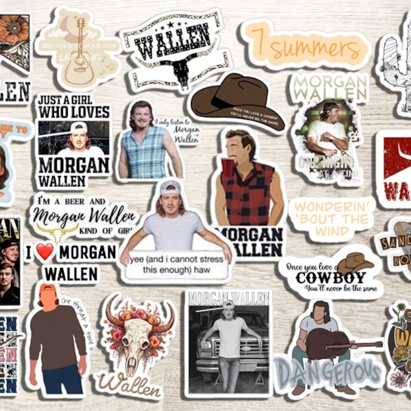 Vinyl Morgan Wallen Sticker - Etsy