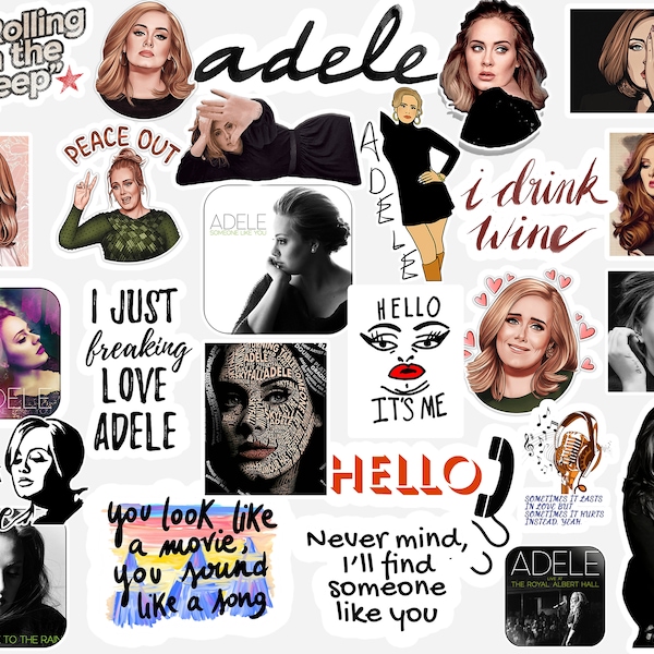 Adele Stickers - Etsy