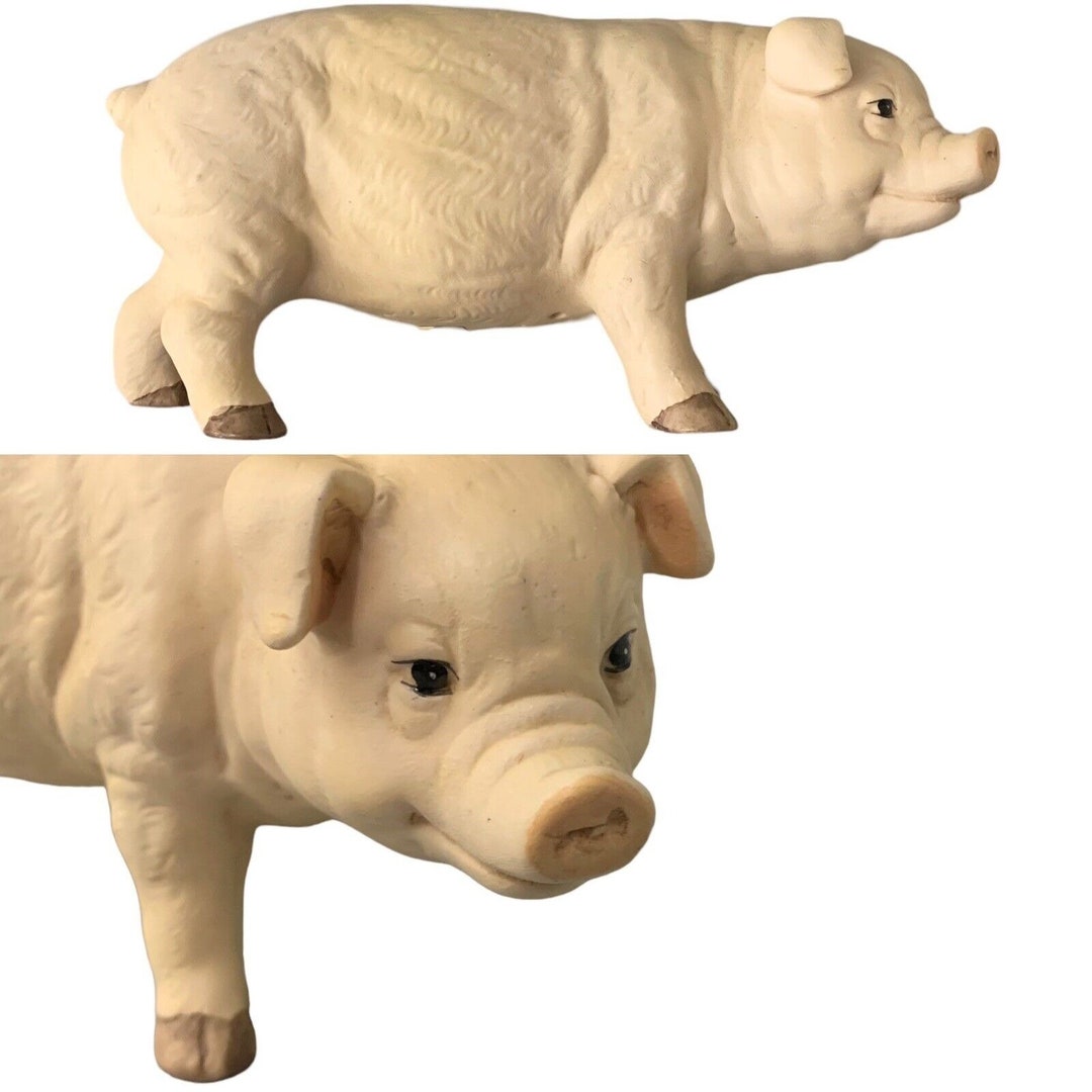 Vintage Ceramic Pig UCTCI Japan 8 Piggy Piglet Hog Figure Home Decor ...