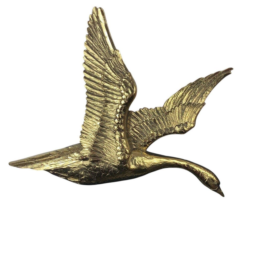 Vintage Gold Goose Wall Hanging Made in USA Syroco Inc. Home Decor - Etsy