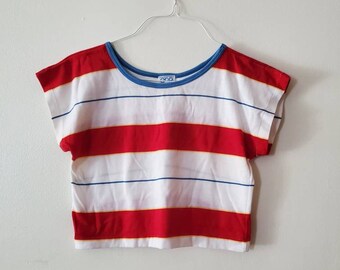 80s Striped Shirt | Etsy