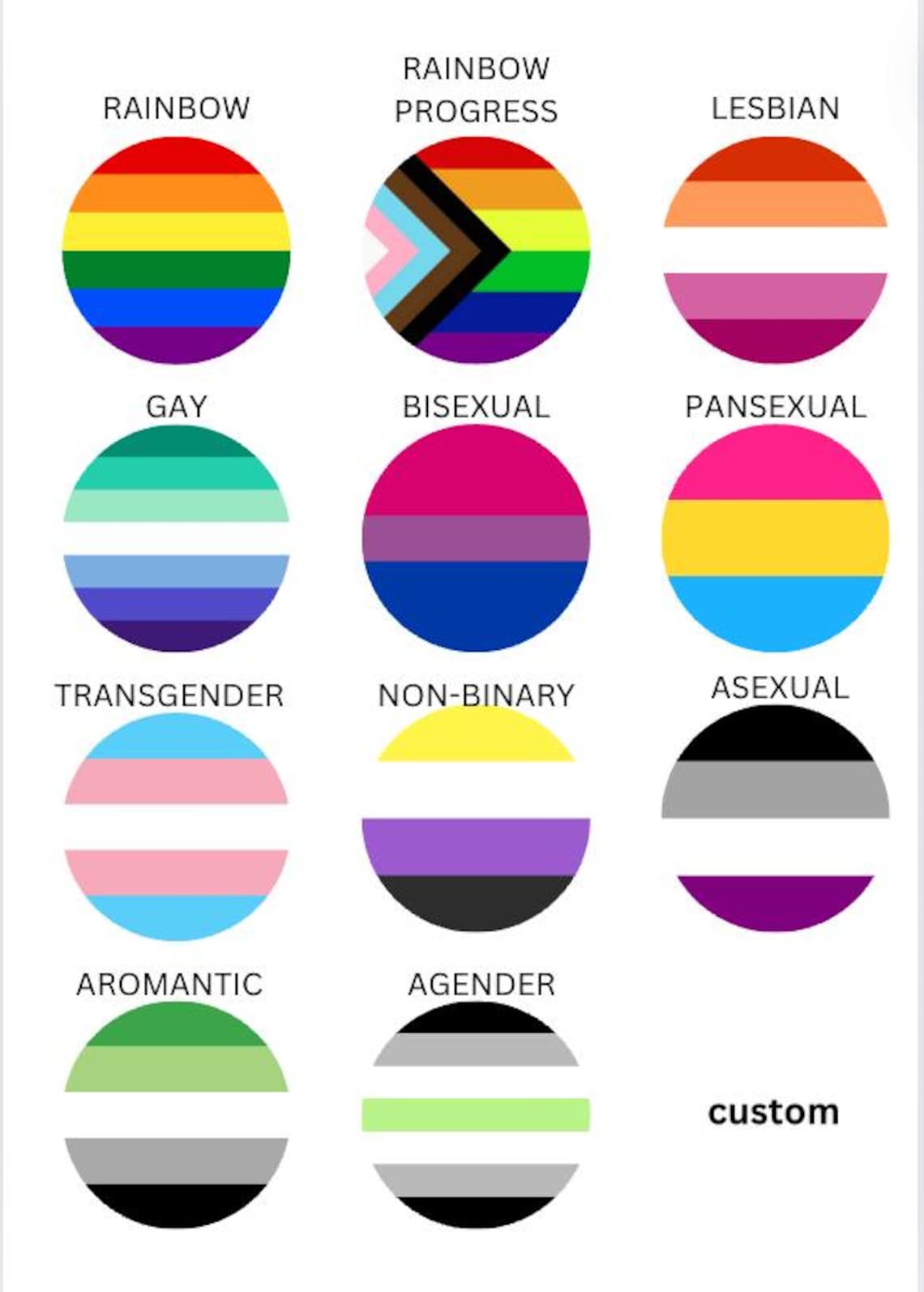 LGBTQIA Pride Flag Pins Badges Accessories - Etsy