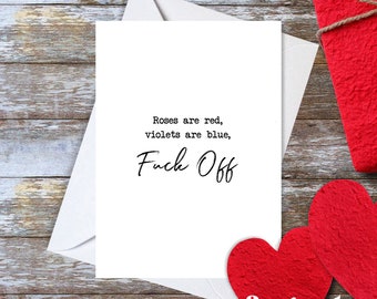 Rude poem cards - Etsy Nederland