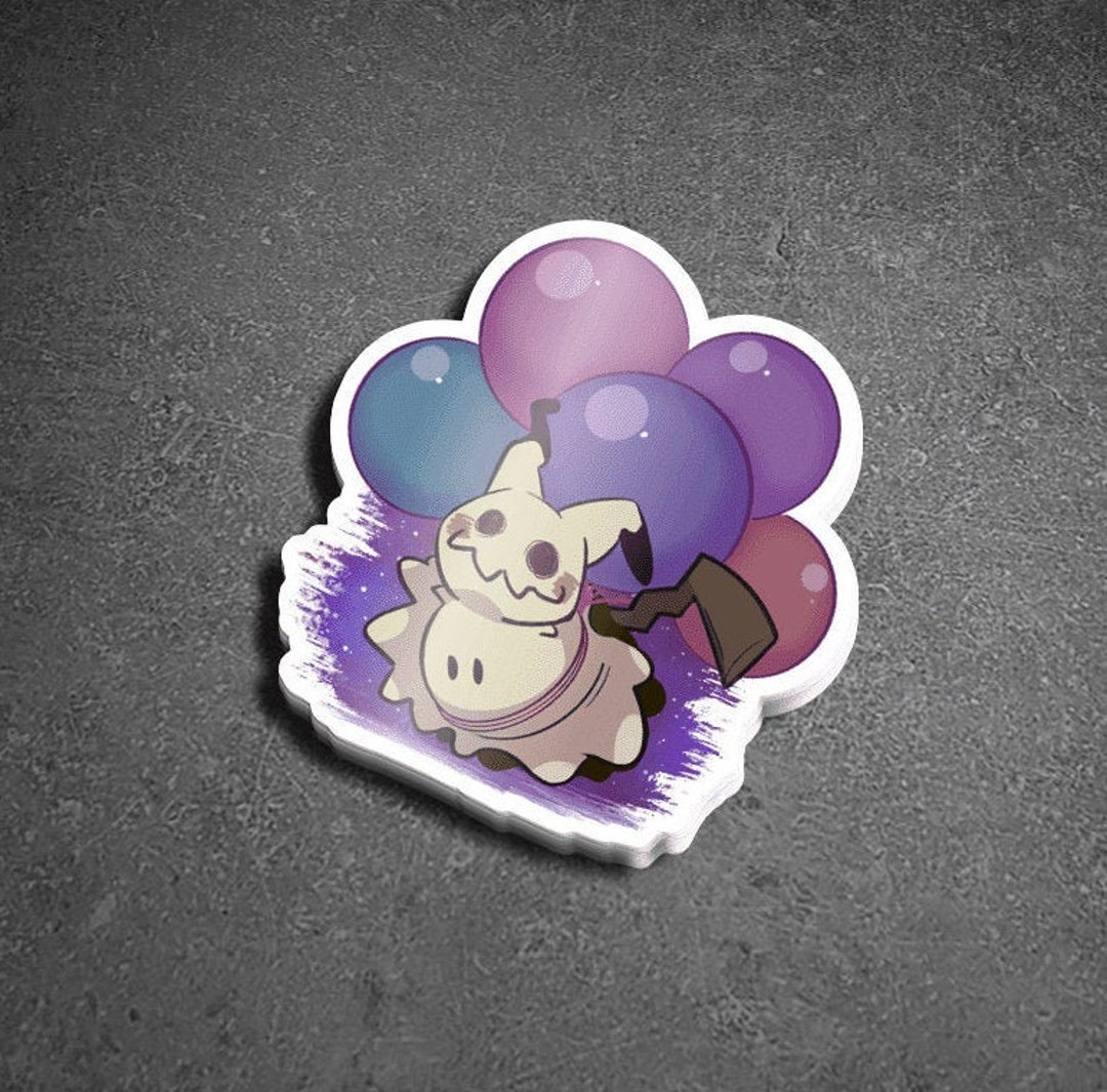 Balloon Mimikyu Sticker 2"x2" - Etsy