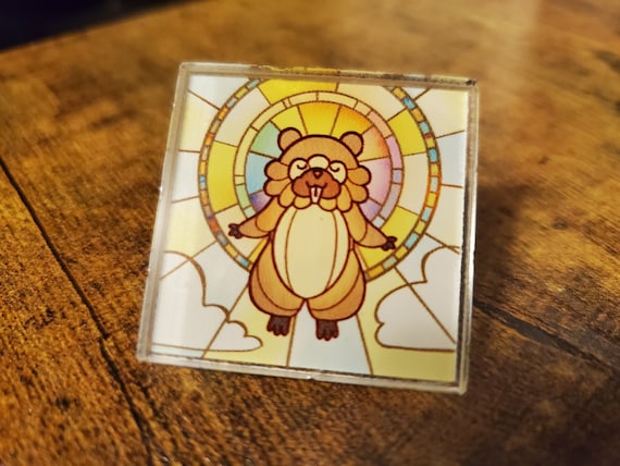 Bidoof Our Lord and Savior 1.25 Acrylic Pin - Etsy