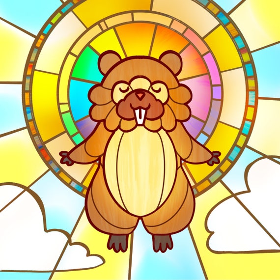 Bidoof Our Lord and Savior Art Print - Etsy Denmark