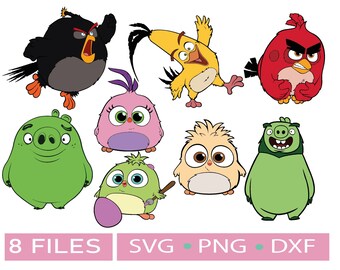 Angry Birds Svg | Etsy