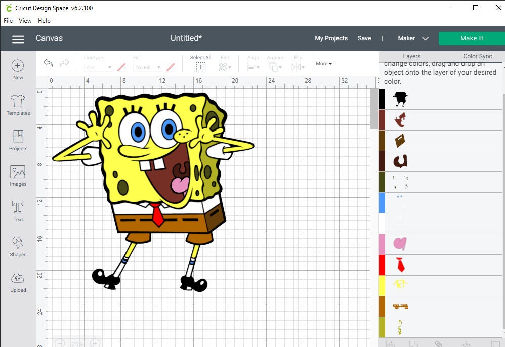 LAYERED spongebob svg layered spongebob svg layered svg | Etsy