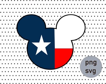 Texas Mickey Mouse | Etsy