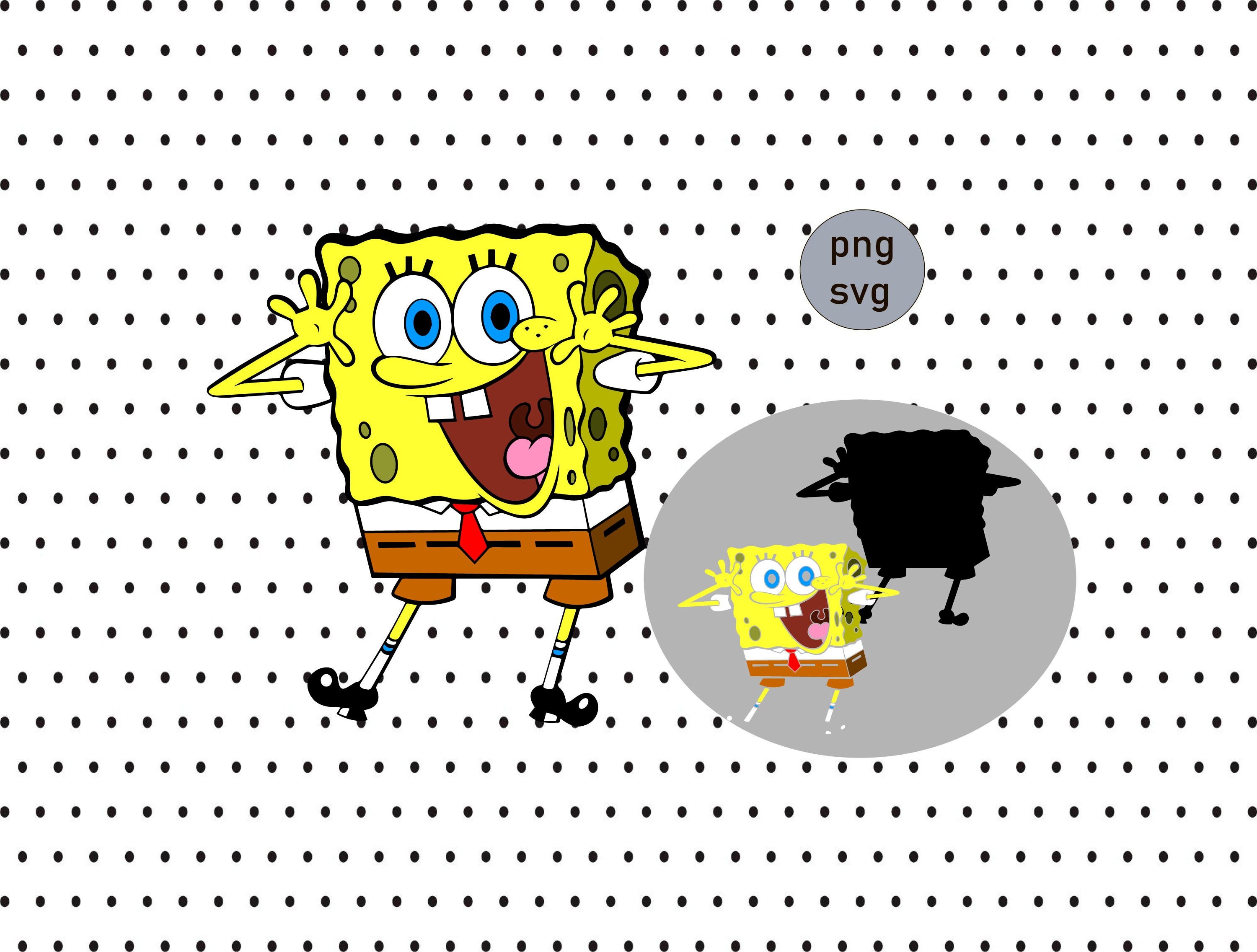 LAYERED spongebob svg layered spongebob svg layered svg | Etsy