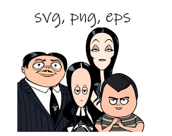 Adams Family Svg | Etsy