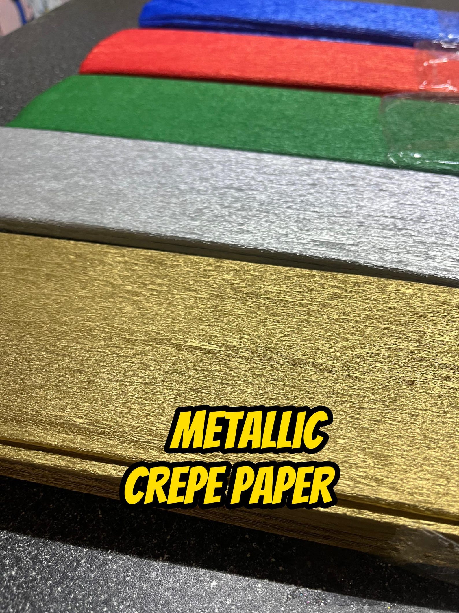 Papel Crepe Metálico / Metallic Crepe Paper ( Pascua ) - Etsy