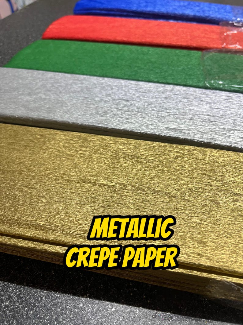 Papel Crepe Metálico / Metallic Crepe Paper ( Pascua ) - Etsy