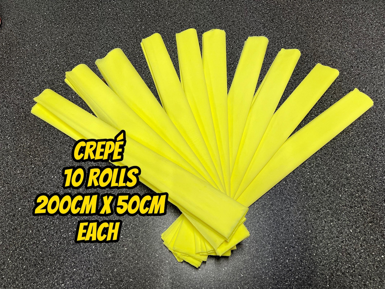 Crepe Paper Package 10 Sheets of 79x20 Inches - Vibrant Colors - Ideal ...