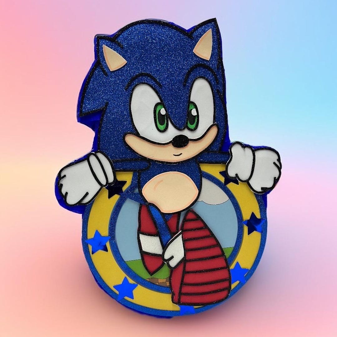 Sonic Inspired Pinata Med Size - Etsy