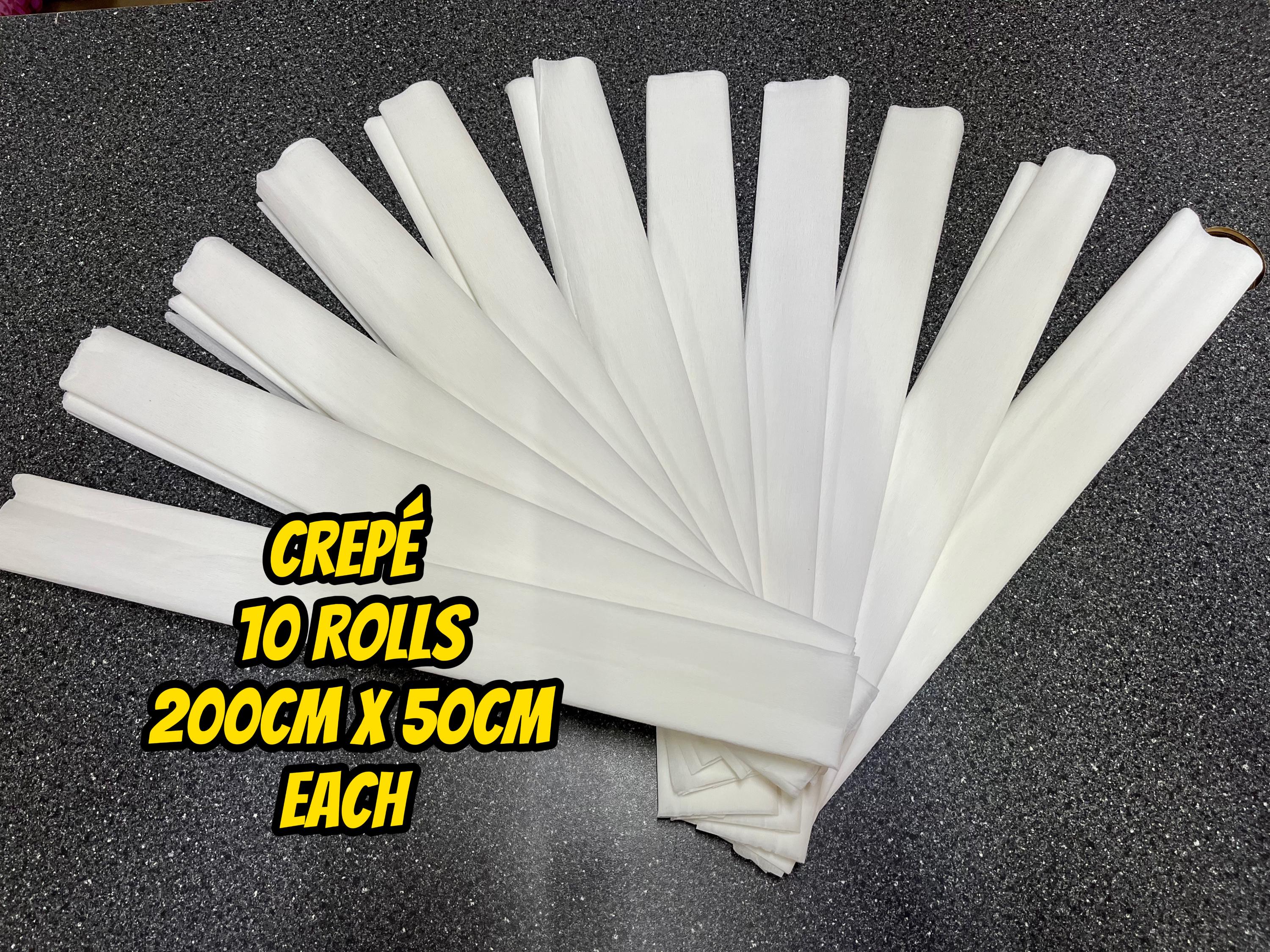 Crepe Paper Package 10 Sheets of 79x20 Inches - Vibrant Colors - Ideal ...