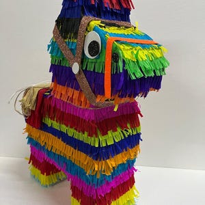 Pinata Donkey Colorful Handmade Pinata Burro Mexicano - Etsy