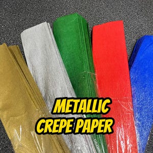 Papel Crepe Metálico / Metallic Crepe Paper ( Pascua ) - Etsy