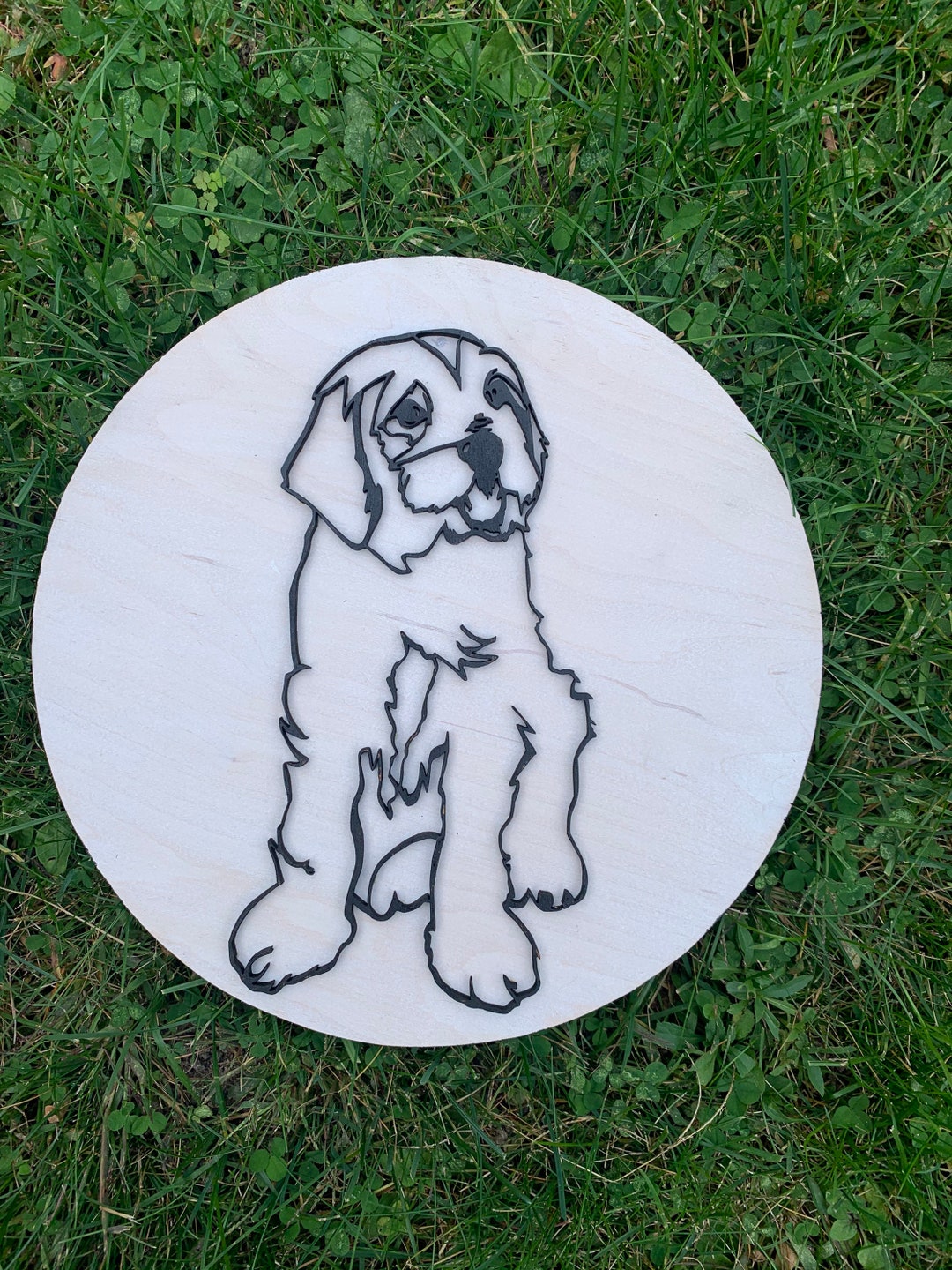 Minimal Dog Portrait - Etsy