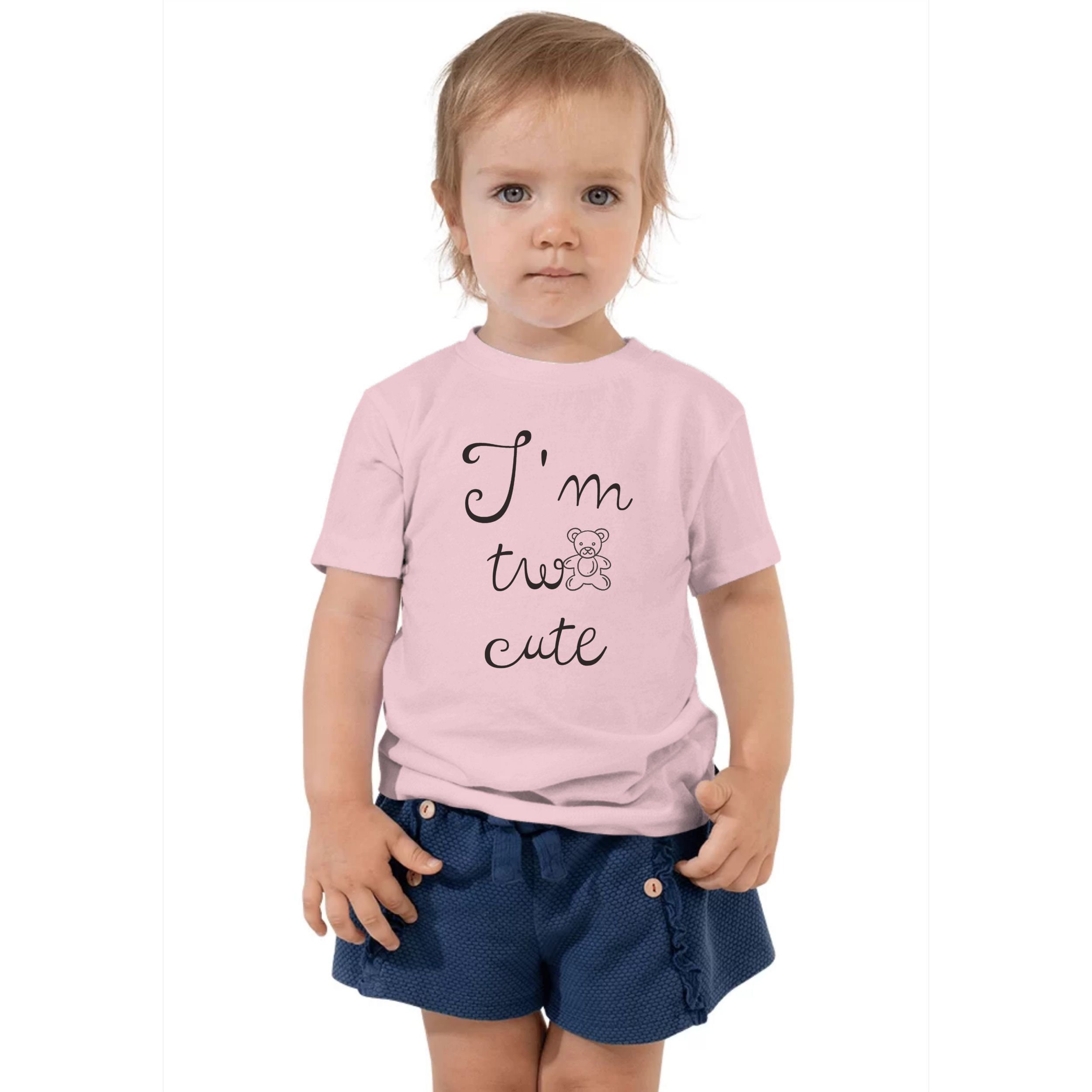 I'm Two Cute Shirt Second Birthday Girl/boy Bear 2nd - Etsy