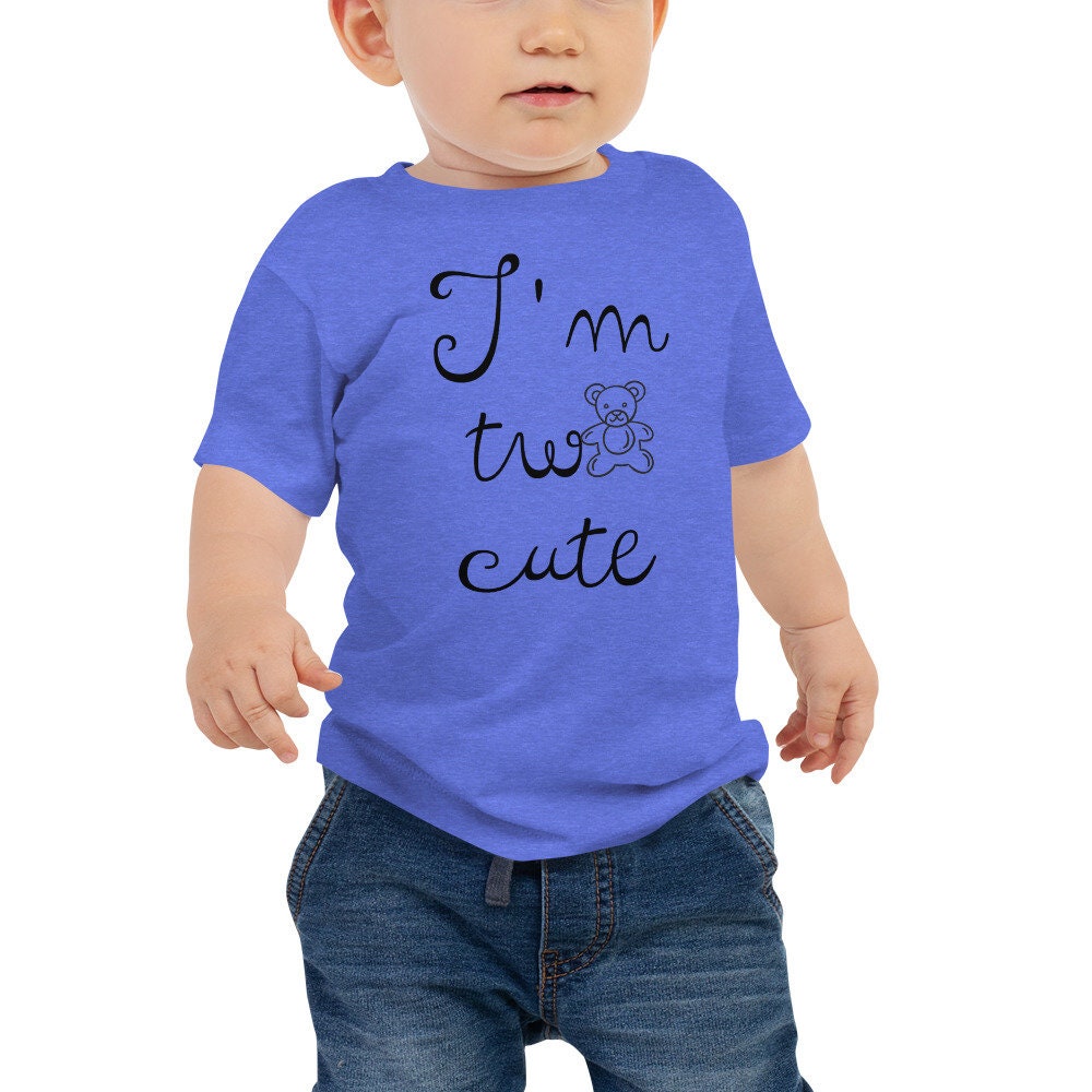 I'm Two Cute Shirt Second Birthday Girl/boy Bear 2nd - Etsy