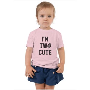 I'm Two Cute Shirt, Second Birthday Boy, Football 2nd Birthday Party ...