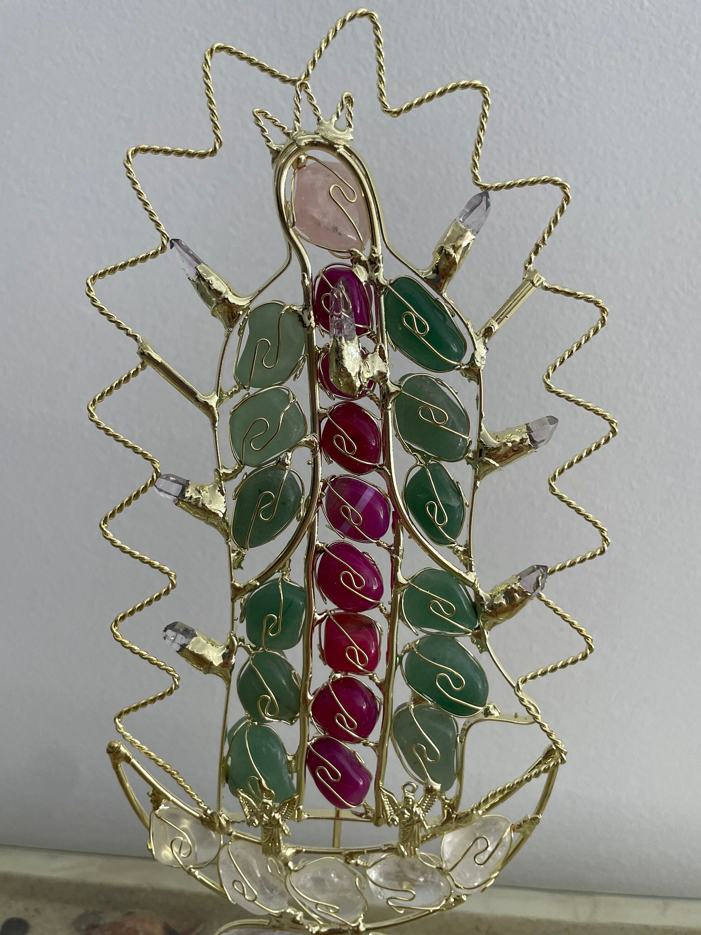 Virgen De Guadalupe Quartz Statue - Etsy