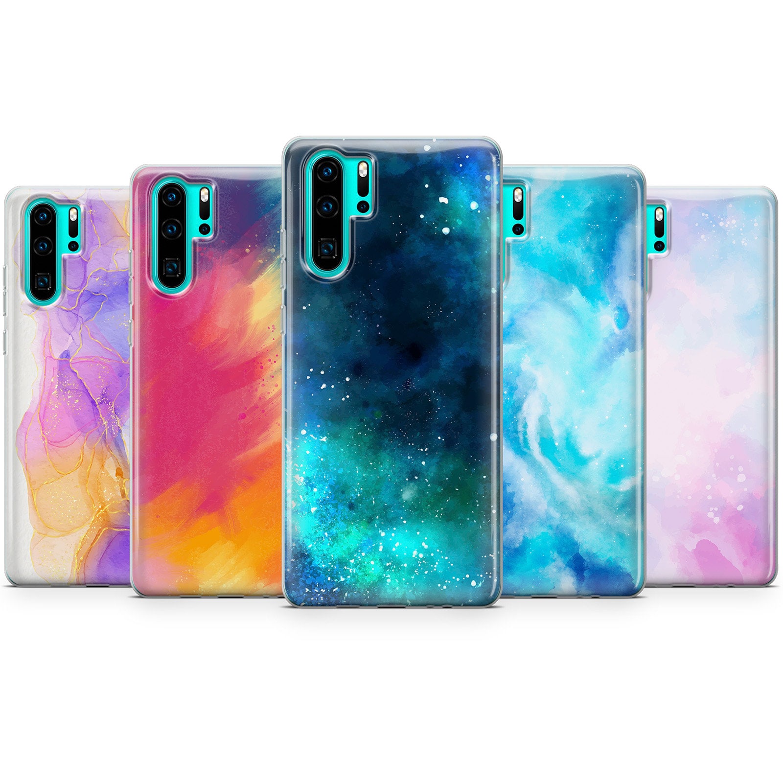 Colorful Watercolors, Paint Splashes Water Color Phone Case Cover Fits ...