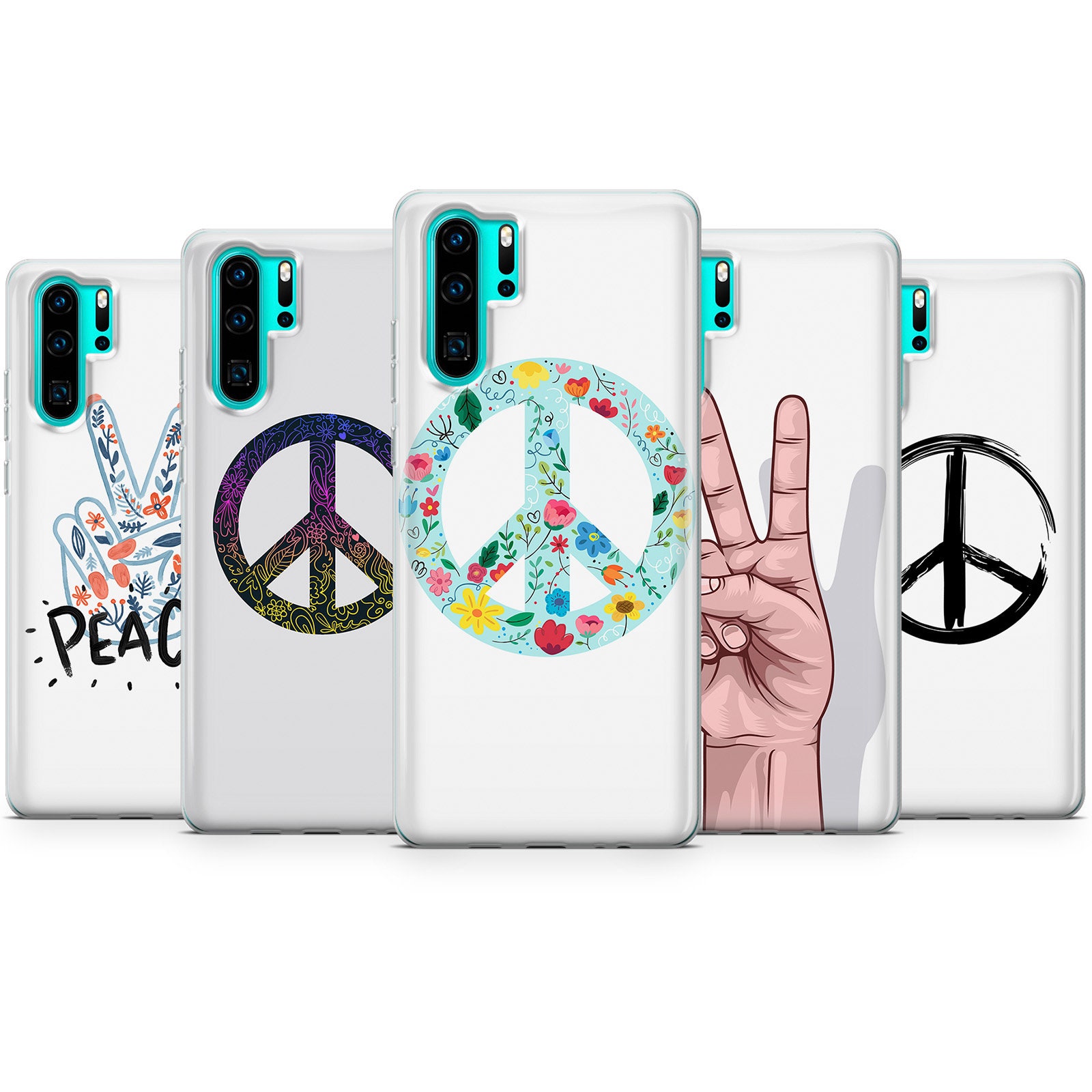 World Peace Symbol, Peace Sign, V Sign Phone Case Cover Fits for iPhone ...
