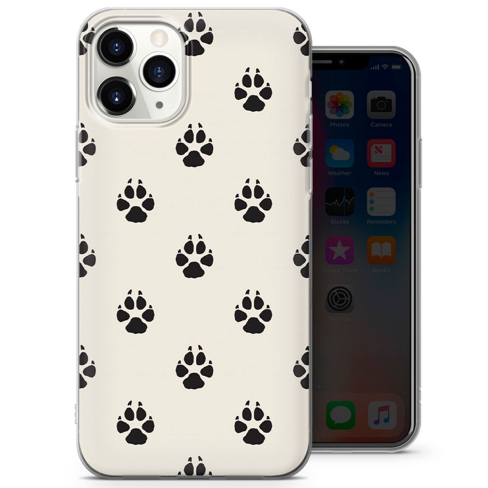Animal Paw Prints, Dog Cat Paws Pattern, Footprint Phone Case Cover ...