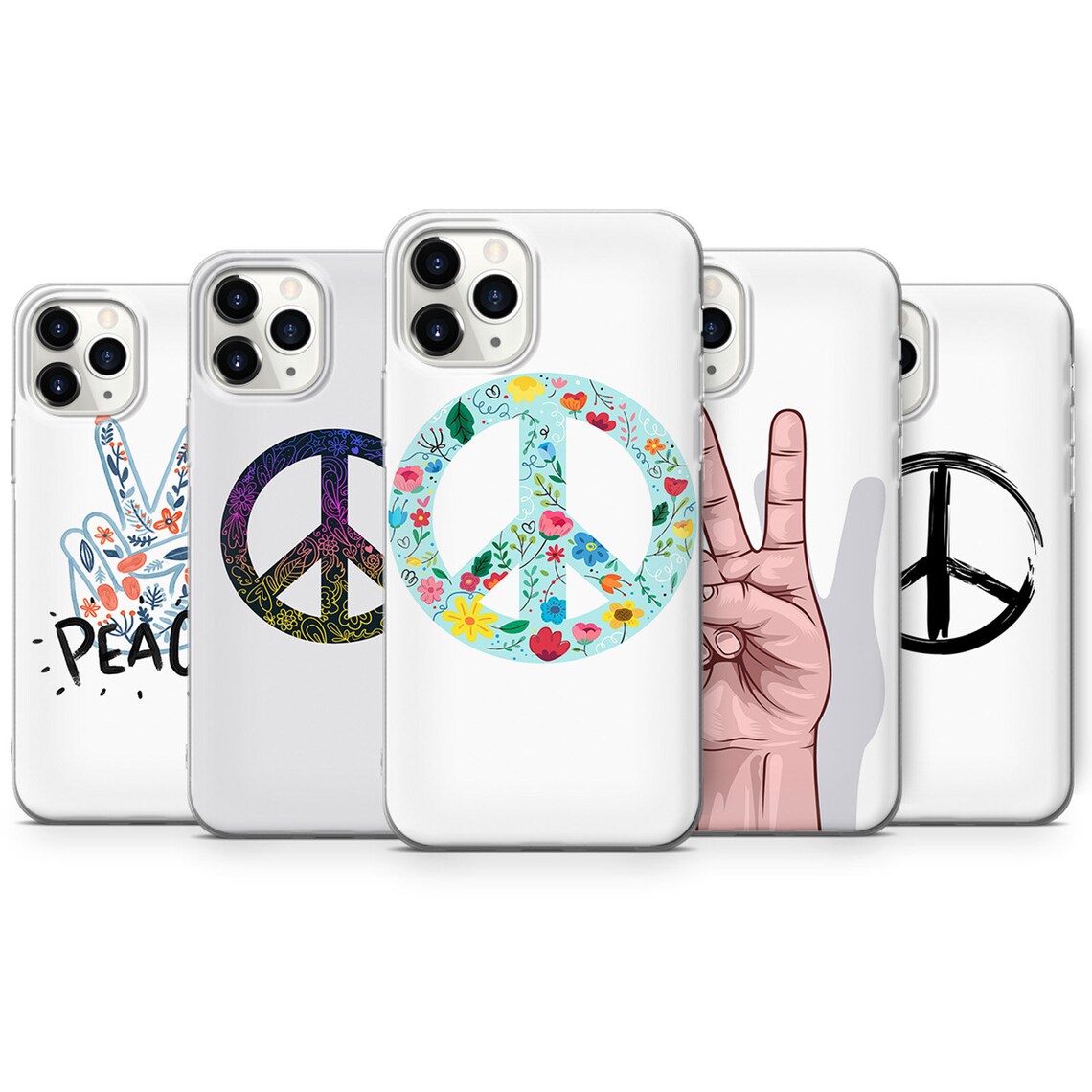 World Peace Symbol Peace Sign V Sign Phone Case Cover Fits - Etsy