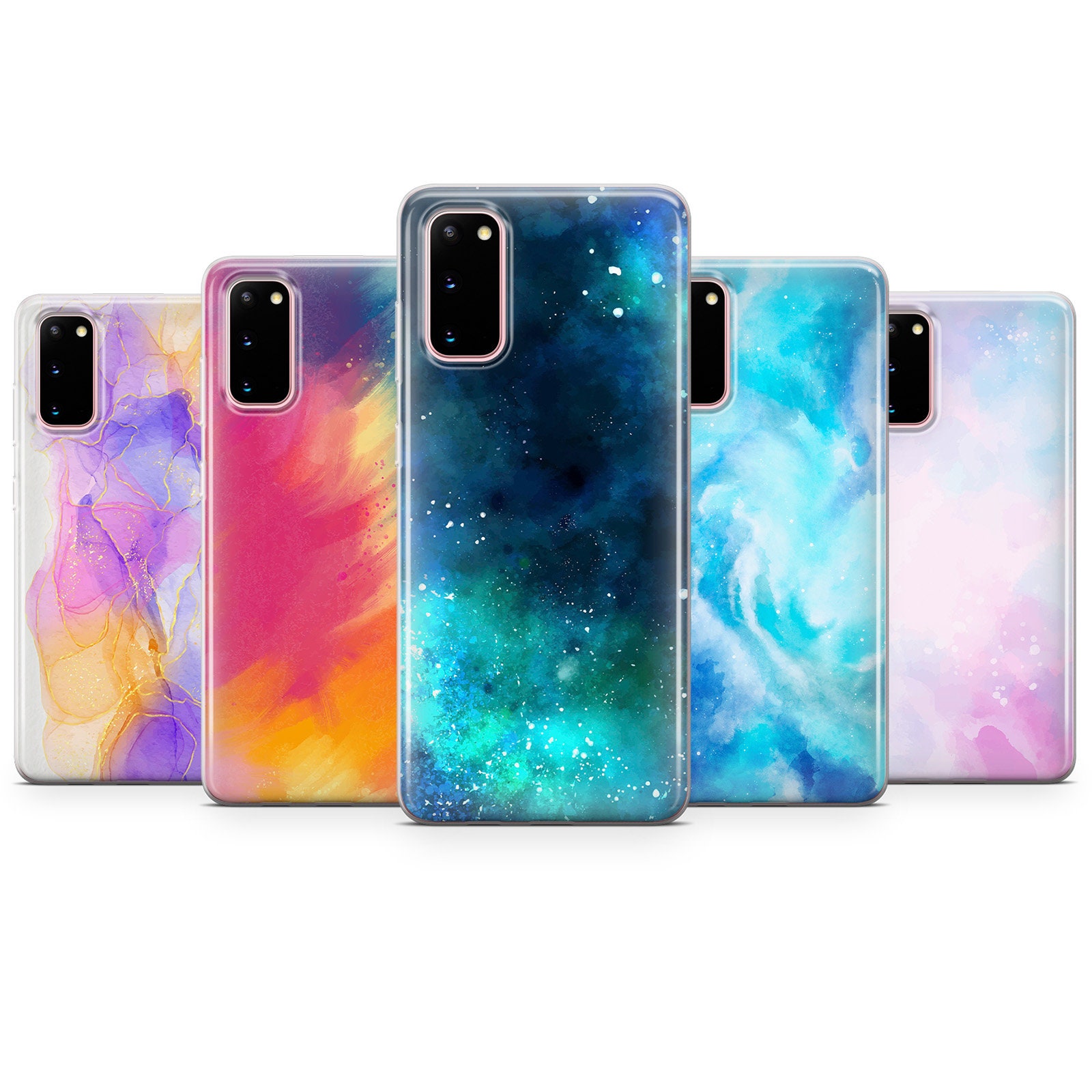 Colorful Watercolors, Paint Splashes Water Color Phone Case Cover Fits ...