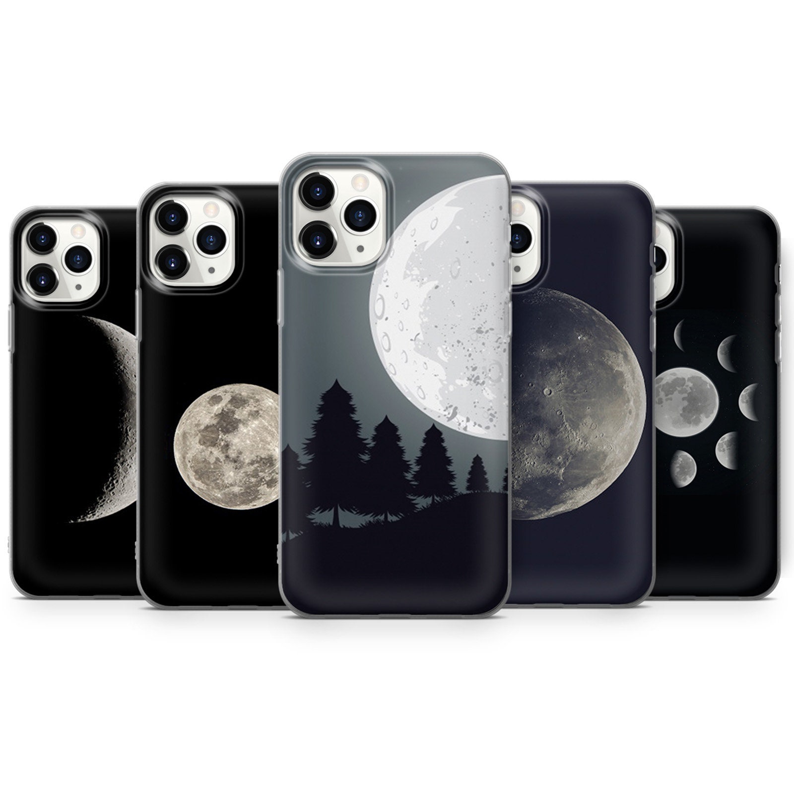 Moon Phone Case, Moonlight, Big Full Moon Real Photo Phone Case Cover ...