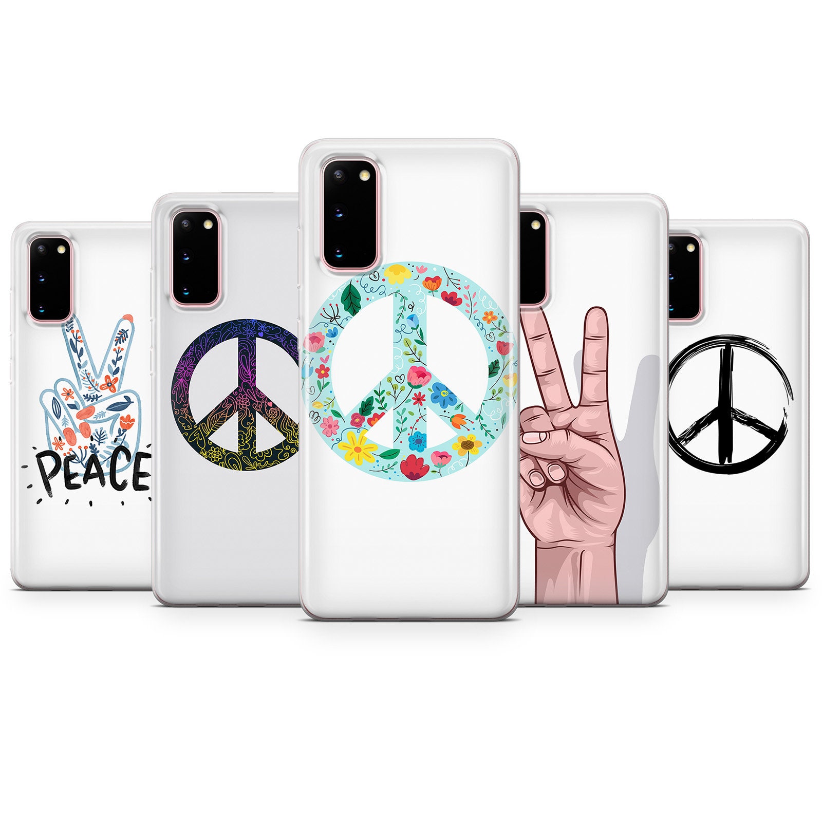 World Peace Symbol, Peace Sign, V Sign Phone Case Cover Fits for iPhone ...