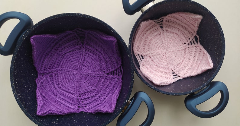 Flower Leaf Pan/pot Protector PDF Pattern Video Tuttorial - Etsy